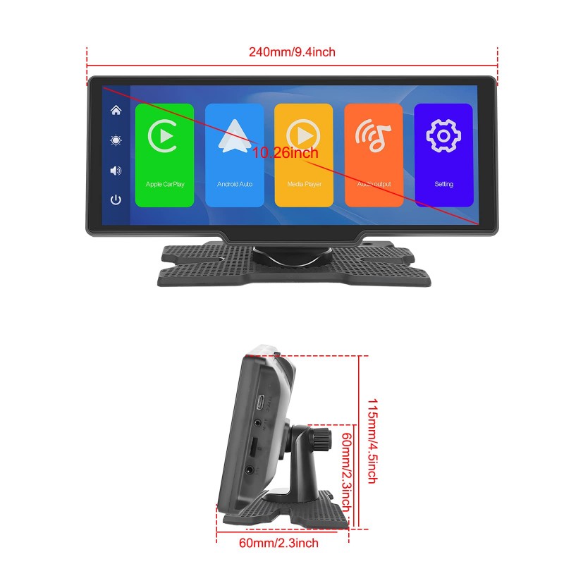 Navigatie auto universala 10.26" INOVA®, Android Auto, Wi-Fi Carplay ...